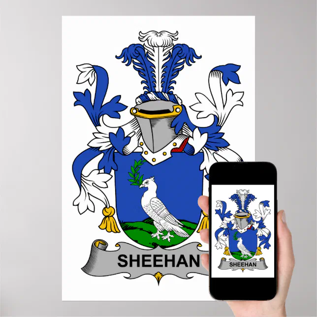 Sheehan Family Crest Poster | Zazzle