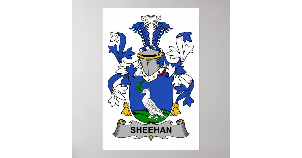 Sheehan Family Crest Poster | Zazzle