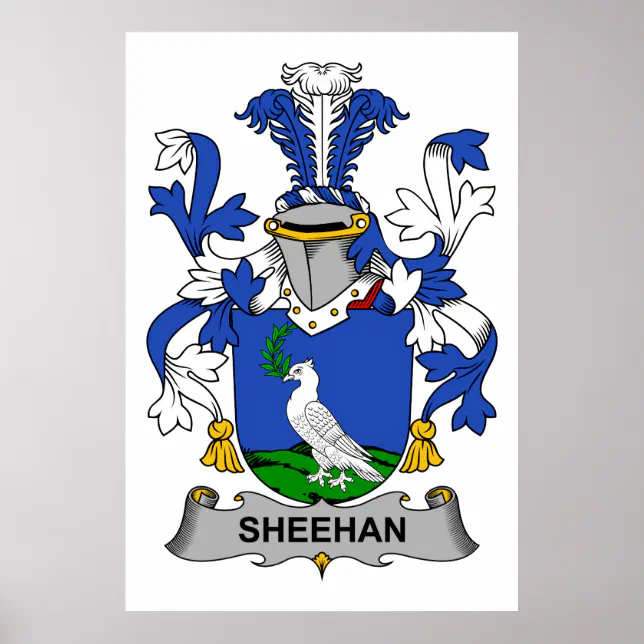 Sheehan Family Crest Poster | Zazzle