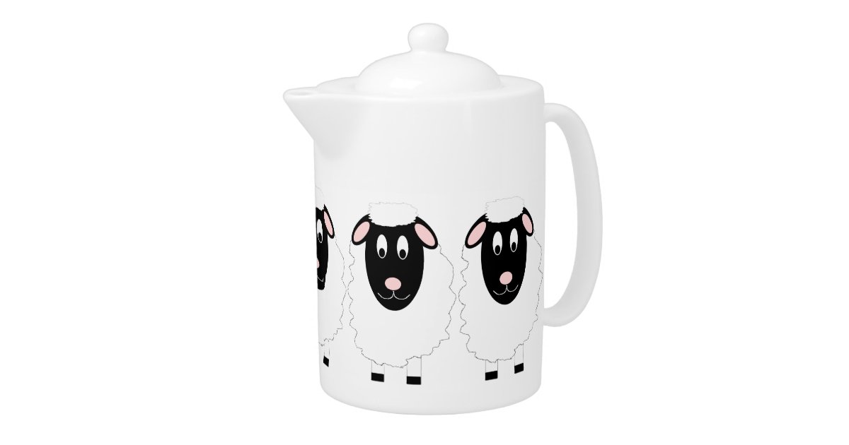 Sheep Design Teapot | Zazzle