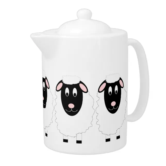 Sheep Design Teapot | Zazzle