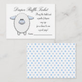 Sheep Diaper Raffle Tickets Enclosure Card | Zazzle