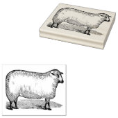 Sheep Facing Right Vintage Rubber Art Stamp | Zazzle