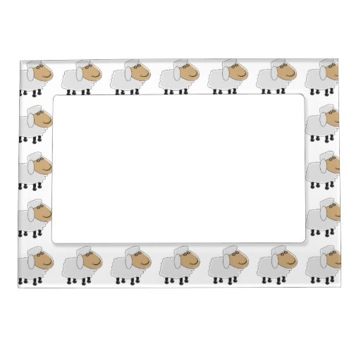 Sheep Frame Magnet | Zazzle