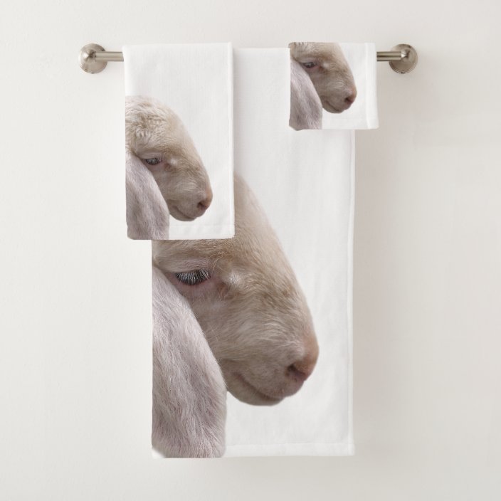 Sheep Profile Farm Animal Bath Towel Set | Zazzle.com