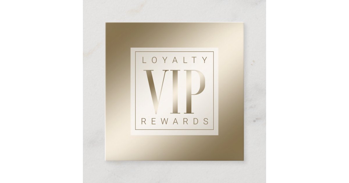 Sheer Elegant Luxurious Golden Shine VIP Loyalty Card | Zazzle