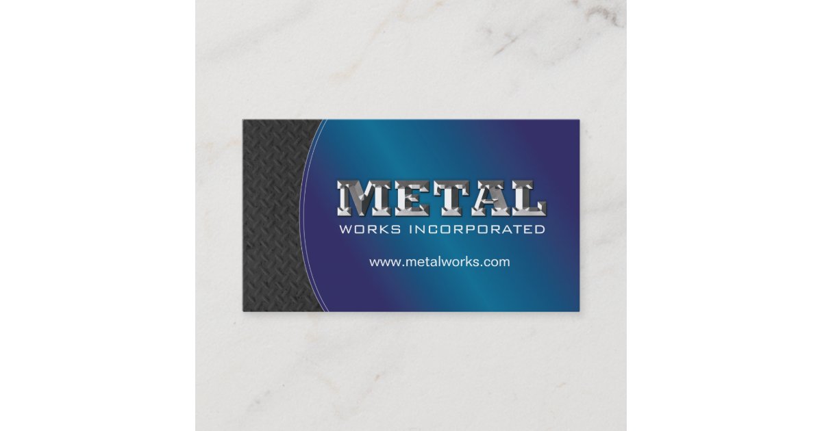 SHEET METAL WORKER BUSINESS CARD | Zazzle