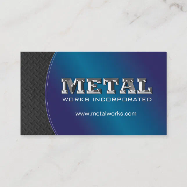 SHEET METAL WORKER BUSINESS CARD | Zazzle