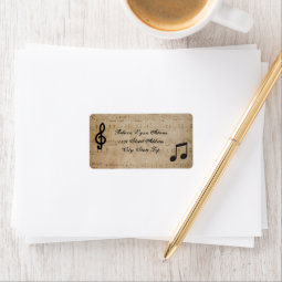 Sheet Music - Address Label | Zazzle