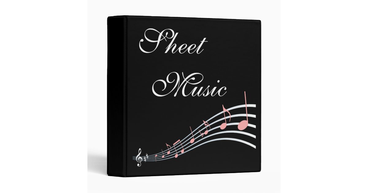 Sheet Music Custom Song Book Binder | Zazzle