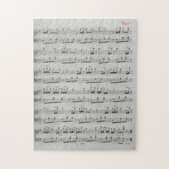 Sheet Music Jigsaw Puzzle | Zazzle.com