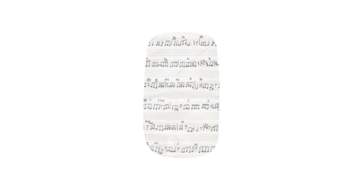 Sheet Music Minx Minx Nail Wraps | Zazzle