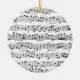 Sheet Music Notes Ceramic Ornament | Zazzle
