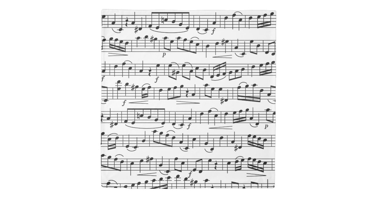 Sheet Music Notes Duvet Cover | Zazzle