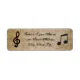 Sheet Music - Return Address Label | Zazzle