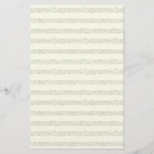 Sheet Music Stationary Stationery | Zazzle.com