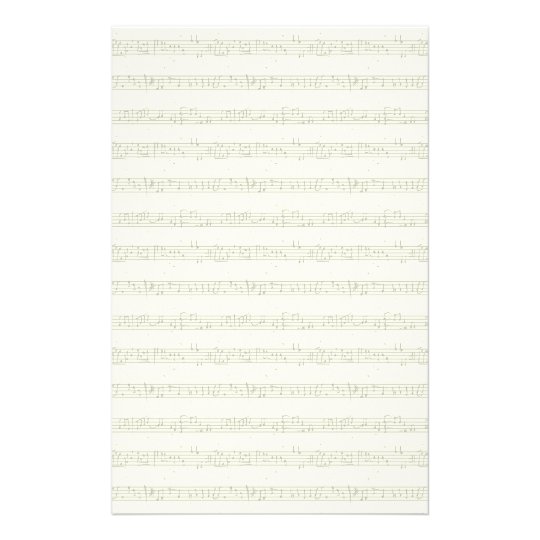Sheet Music Stationary Stationery | Zazzle.com