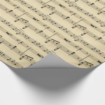 Sheet Music Wrapping Paper | Zazzle