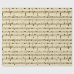 Sheet Music Wrapping Paper | Zazzle