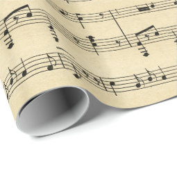 Sheet Music Wrapping Paper | Zazzle