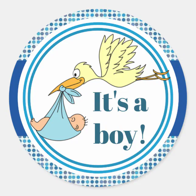 Sheet of Stickers - It's a Boy! | Zazzle