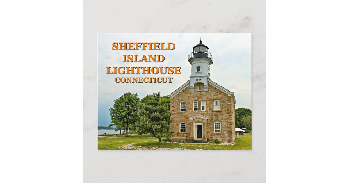 Sheffield Island Lighthouse, Connecticut Postcard | Zazzle