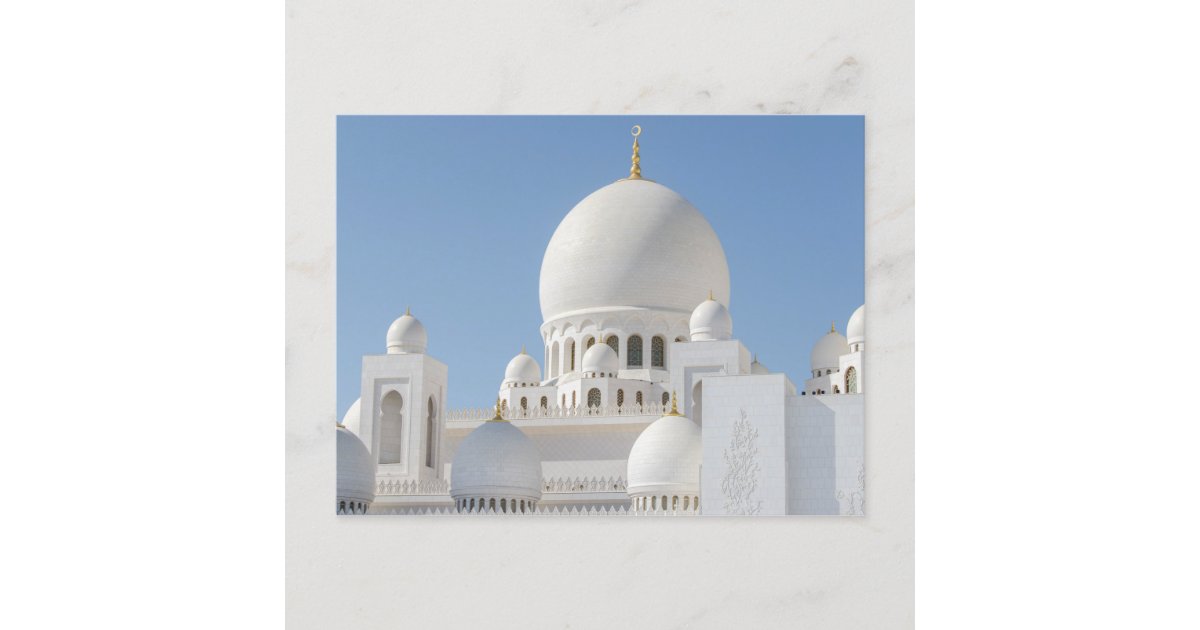 Sheikh Zayed Grand Mosque Postcard | Zazzle