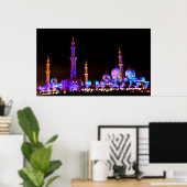 Sheikh Zayed Mosque Poster | Zazzle