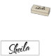 Sheila name in cursive script lettering rubber stamp | Zazzle