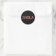 Sheila name in glowing neon lights novelty classic round sticker | Zazzle