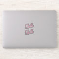 Sheila name pink cursive script lettering x2 sticker | Zazzle