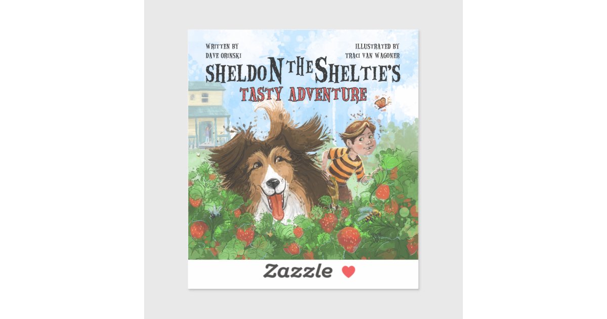 Sheldon the Sheltie Sticker | Zazzle
