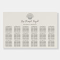 Shell Beach Ocean Wedding 18 Table Seating Charts Foam Board | Zazzle