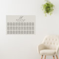 Shell Beach Ocean Wedding 30 Table Seating Charts Foam Board | Zazzle