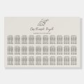 Shell Beach Ocean Wedding 30 Table Seating Charts Foam Board | Zazzle