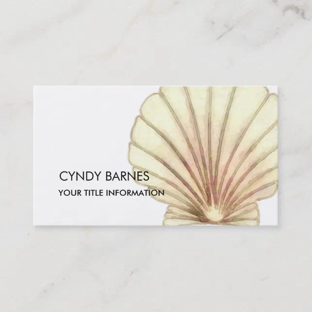 Shell Business Card | Zazzle