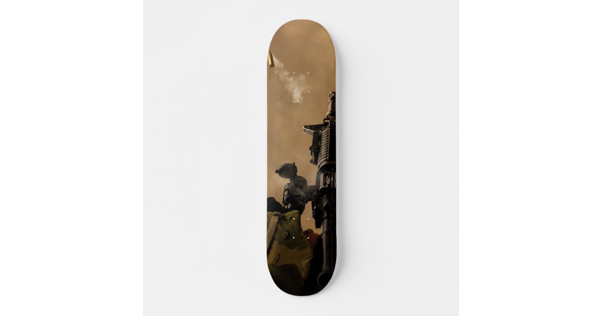 Shell Casing Fired from an M-4 Rifle Skateboard Deck | Zazzle
