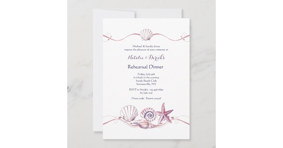 Shell Collection Invitation | Zazzle