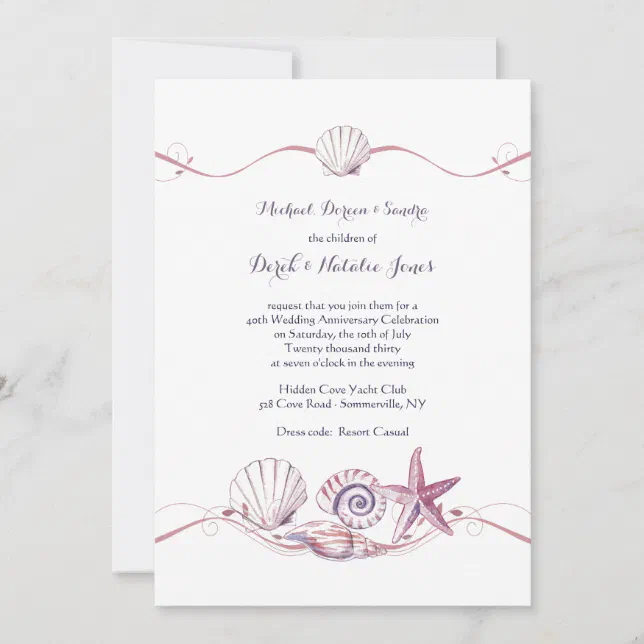 Shell Collection Invitation | Zazzle