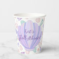 Shell Game Pastel Seashell Birthday Party Paper Cups | Zazzle