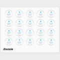 Shell Logo Beach Theme Thank You Label | Zazzle