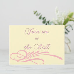 Shell Pink Debutante Ball Invitation | Zazzle