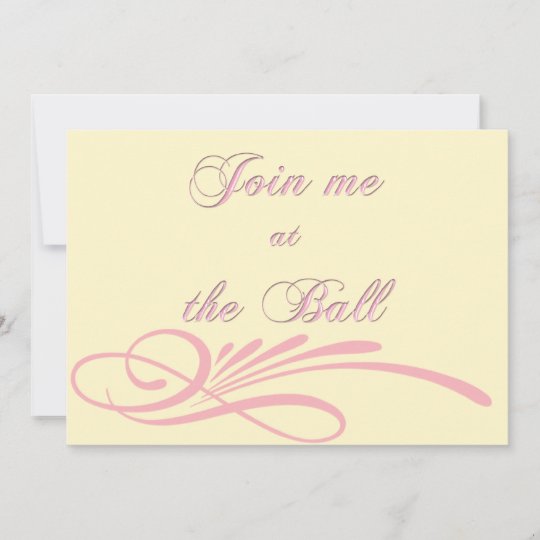 Shell Pink Debutante Ball Invitation | Zazzle.com