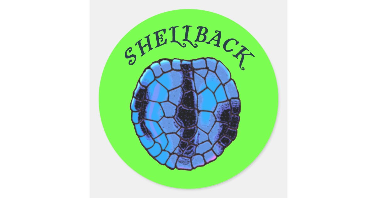 Shellback Classic Round Sticker | Zazzle