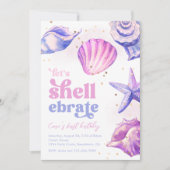 Shellebrate Birthday Invitations | Seashells | Zazzle