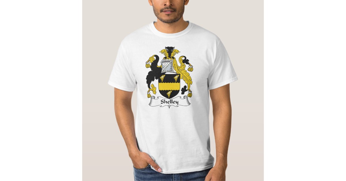 Shelley Family Crest T-Shirt | Zazzle