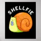 Shellfie Funny Snail Selfie Pun Dark BG Poster | Zazzle