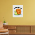 Shellfie Funny Snail Selfie Pun Poster | Zazzle