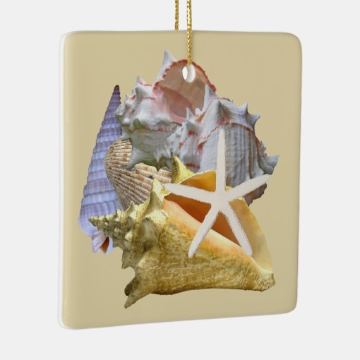 Shells on the Beach Ceramic Ornament | Zazzle