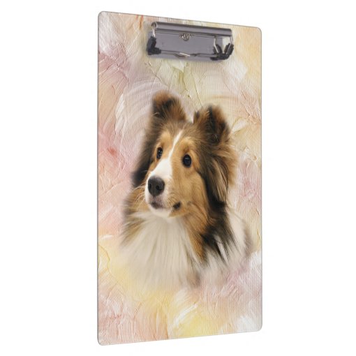 Sheltie face clipboard | Zazzle
